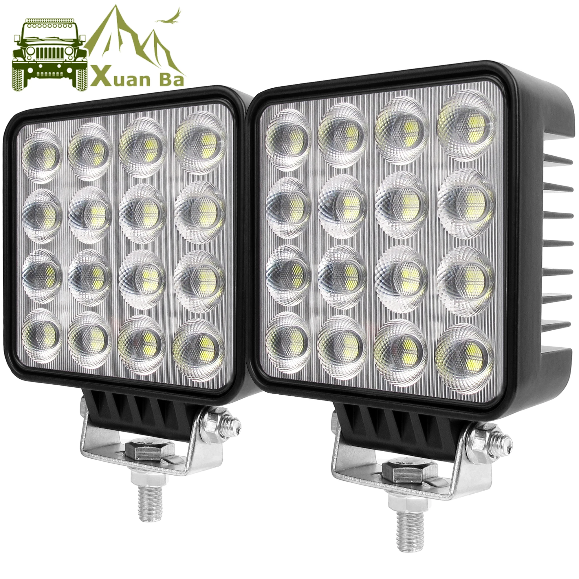 High-Power-Led-Work-Light-For-Car-12V-24V-Trucks-Tractor-4x4-Off-road ...