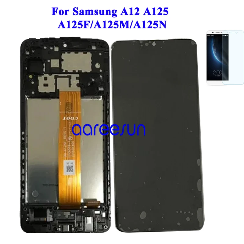 LCD Screen Original For Samsung A12 LCD A125 lcd For Samsung A12 A125 ...