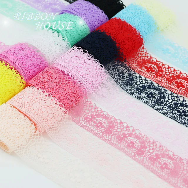 (10 yards/roll) 40mm white lace fabric Webbing Decoration packing Material