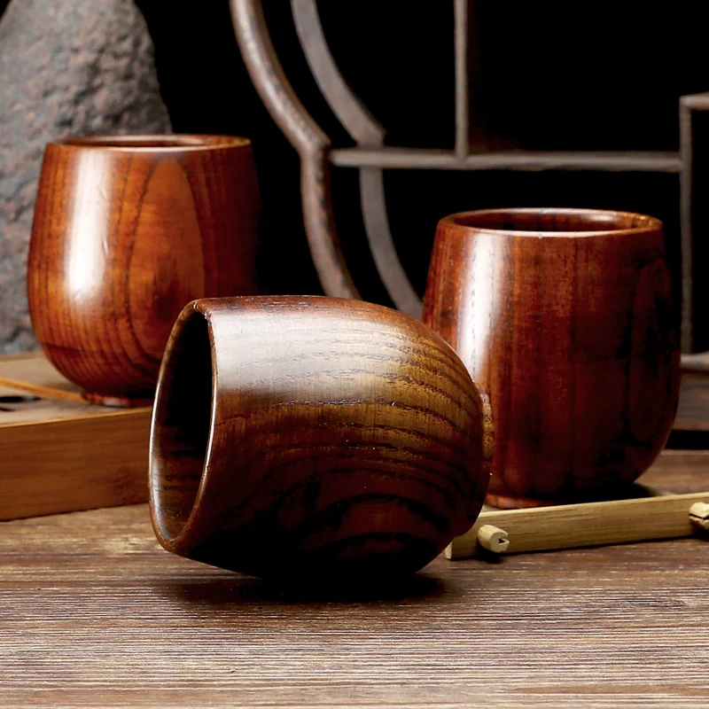 Jujube Wood Cup Tea Cup water bottle Primitive Handmade Natural Spruce ...