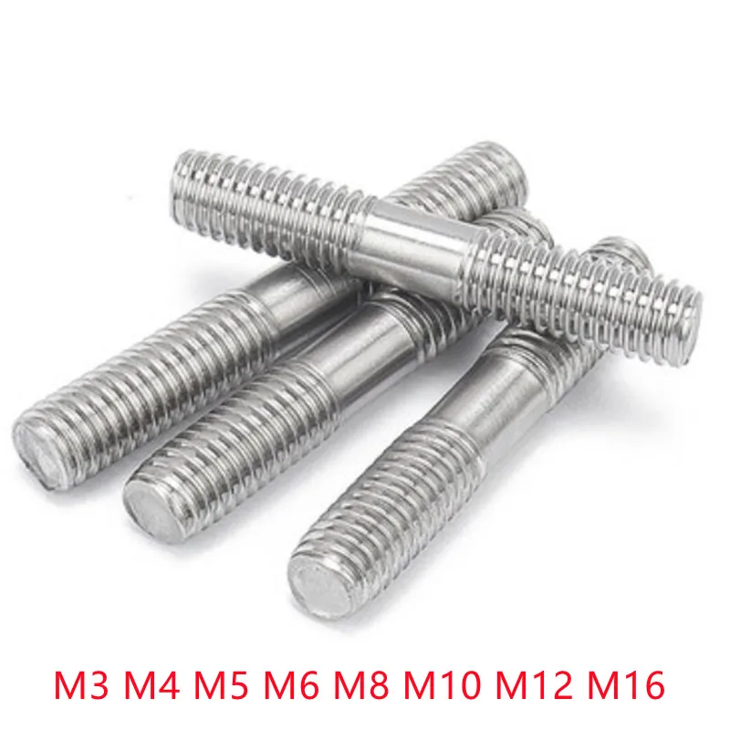 Double End Thread Rod M3~M16 Metric 304 Stainless Steel Headless Stud ...