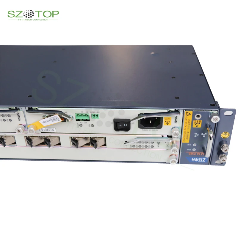 ZTE Mini FTTH ZXA10 OLT C320, con 1 * SMXA 10G + 1 * cochecito 8 puertos GTGO 16 puertos GTGH C ...