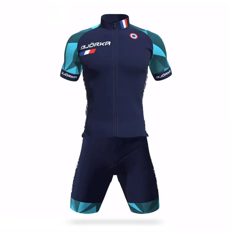 BJORKA cycling short sleeves bib shorts suit summer men roadbike ...