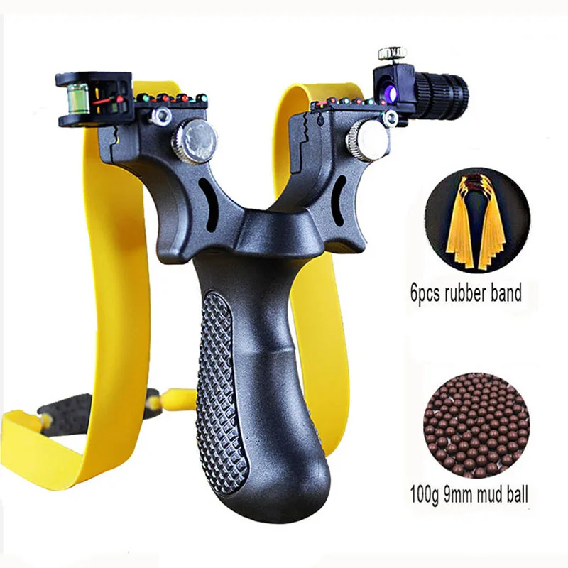 New Resin Slingshot Laser Aiming Slingshot With Flat Rubber Band ...