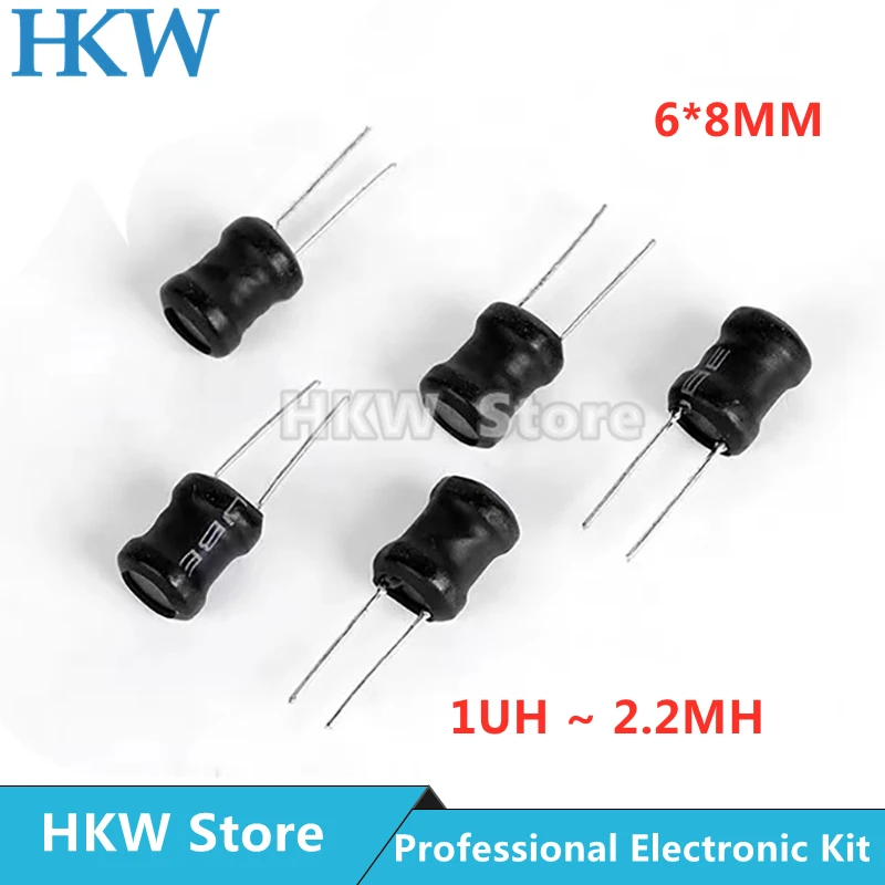 20pcs-DIP-Power-Inductor-Coil-6-8mm-2-2UH-4-7UH-10uH-22uH-100uH-150uh ...