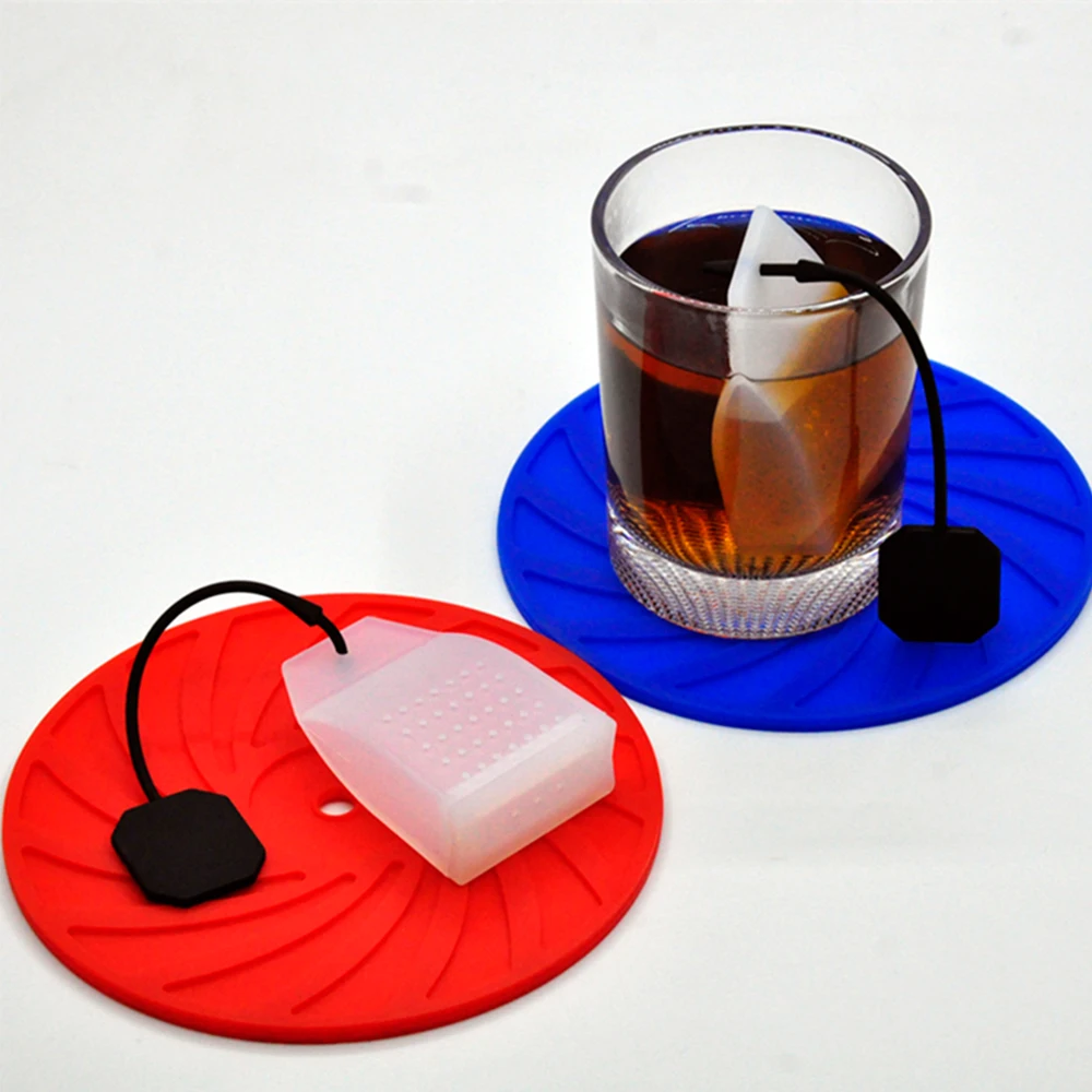 실리콘 차 여과기 허브 향신료 주입기 필터 디퓨저 허브 느슨한 차 필터 실리콘 티백 주방 커피 차 도구차 여과기