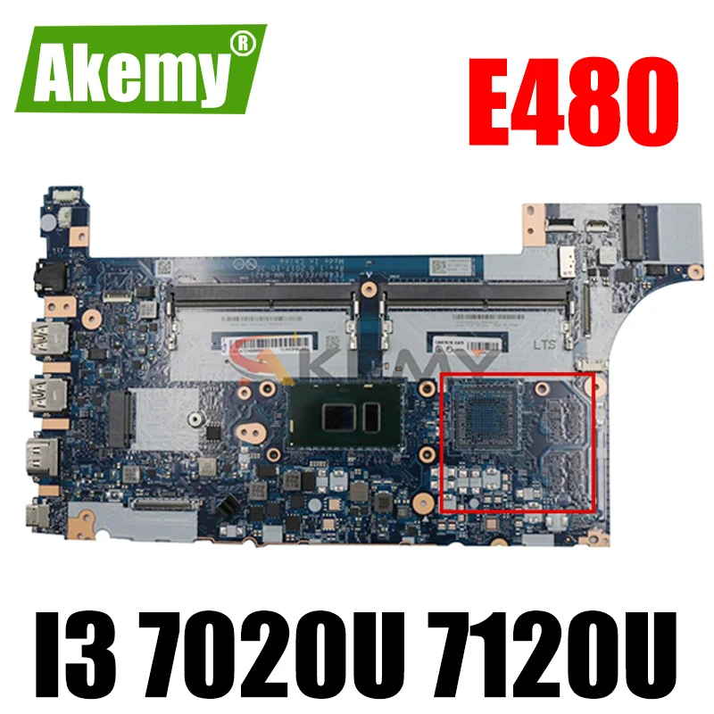 Akemy Voor Lenovo Thinkpad E480 E580 Notebook Moederbord EE480 EE580 NM ...