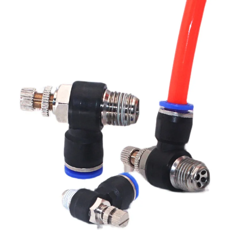 1Pcs SL 4 6 8 10 12mm Fast connection Pneumatic Fitting M5" 1/8" 1/4" 3 ...