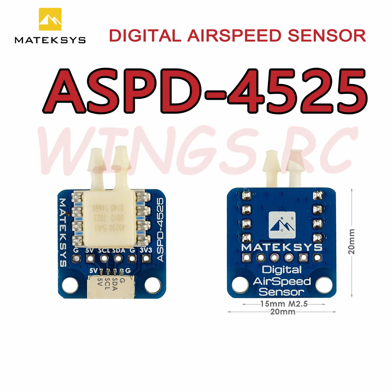 MATEK System ASPD-4525 DIGITAL Airspeed Sensor ASPD 4525 for F405-WING ...