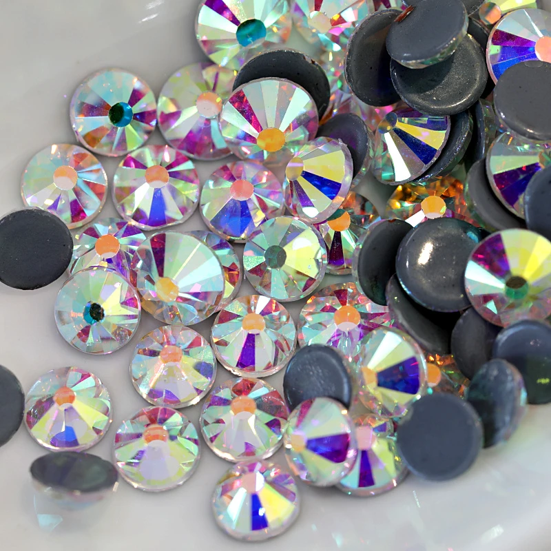 2028 Ss4 To Ss40 Best-quality Crystal Ab Glass Hot Fix Rhinestones ...