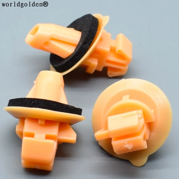 월드 골든 100pcs 플라스틱 클립 펜더 리테이너, 실러 포함, 도요타 #75394 60030(7539460030)|자동 잠금 ...