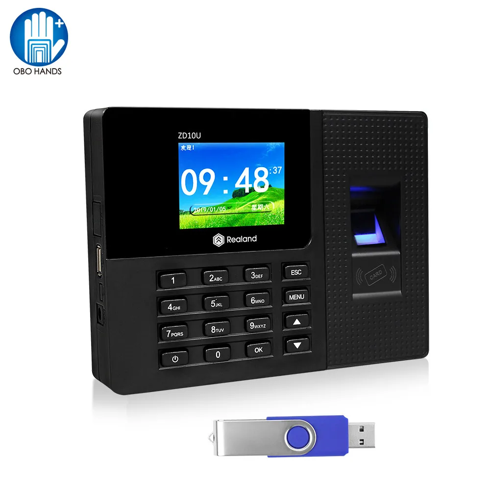 RFID Biometric Fingerprint Password Attendance Machine Employee ...