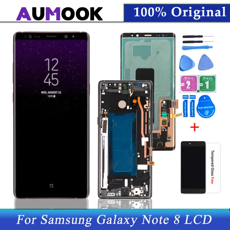 Super Amoled Display Para Samsung Galaxy Note 8 Lcd 100% Original N9500 ...