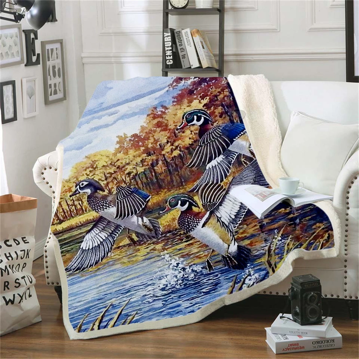 Duck Hunting Print Blanket
