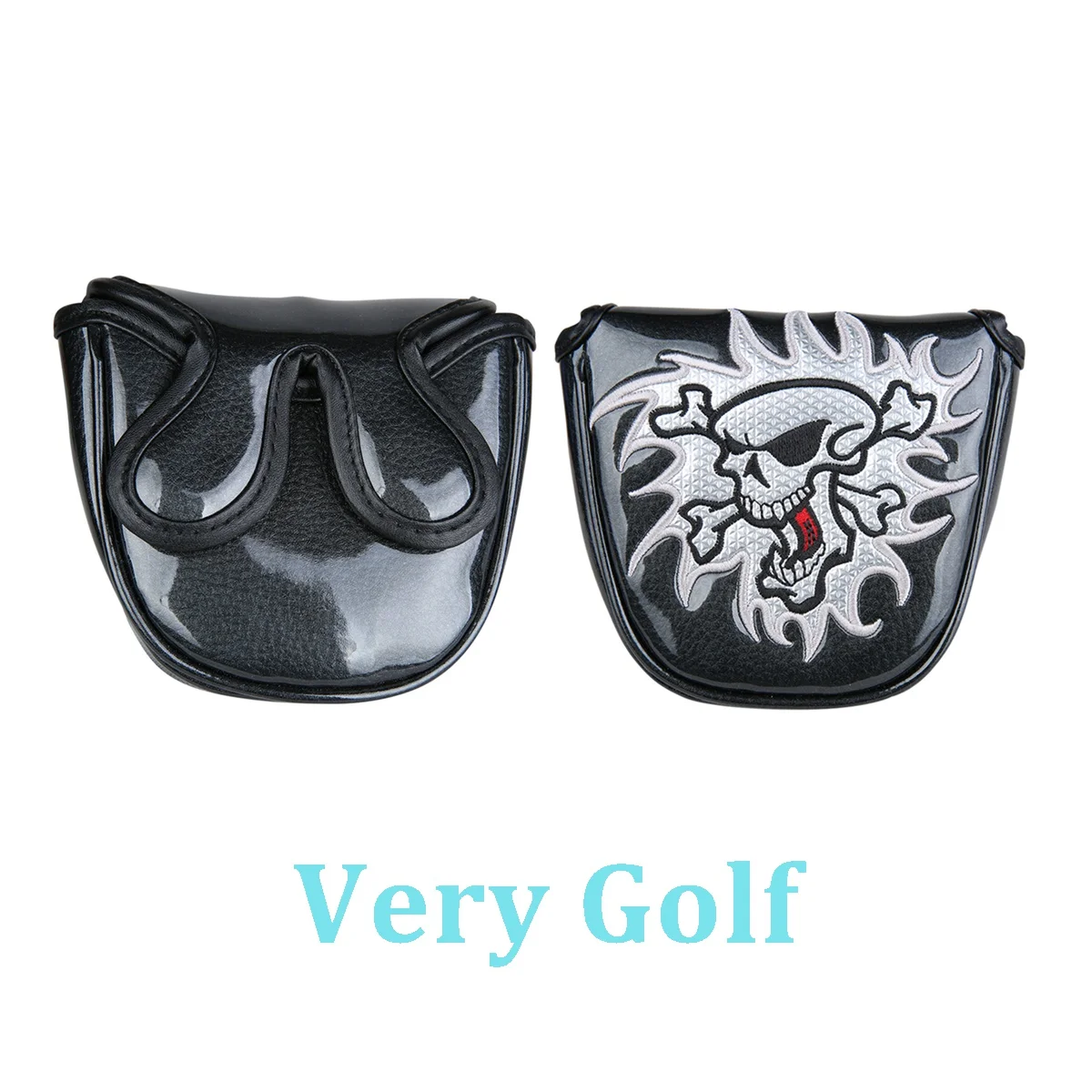 Skull-PU-Golf-Club-Mallet-Putter-Head-Cover-For-Center-shaft-Putters ...