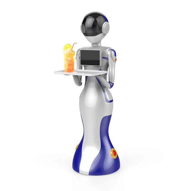 restaurant smart waiter robot food delivery service robot humanoid intelligent receptionist used ...