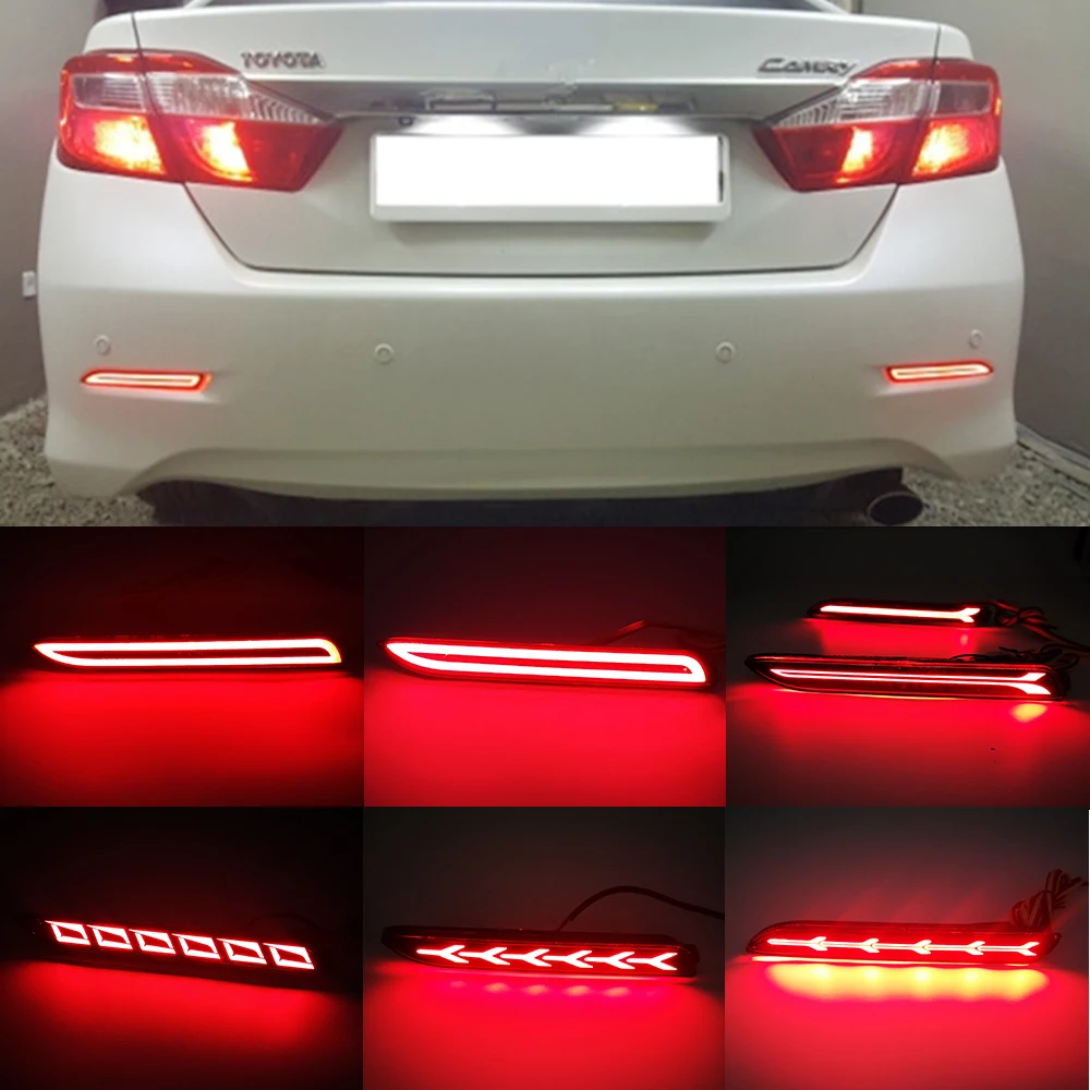 LED Car Rear Bumper Reflector Tail Brake Light For Toyota RAV4 Camry ...