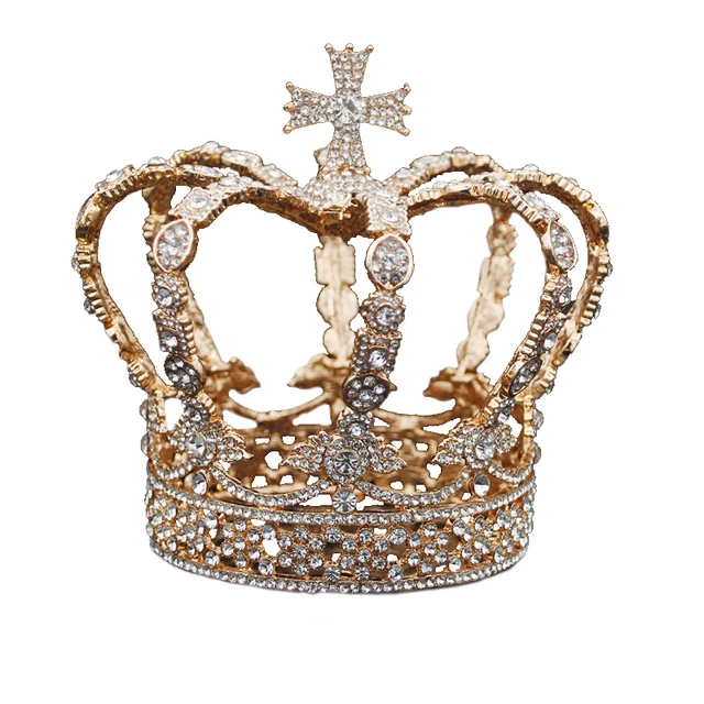 Intricate Rhinestone Cross Royal Crown (3 Options) - Queerks™