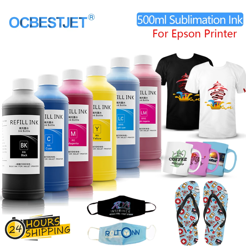 500ml-Bottle-Sublimation-Ink-For-Epson-L8050-L805-L1800-TX109-TX117 ...