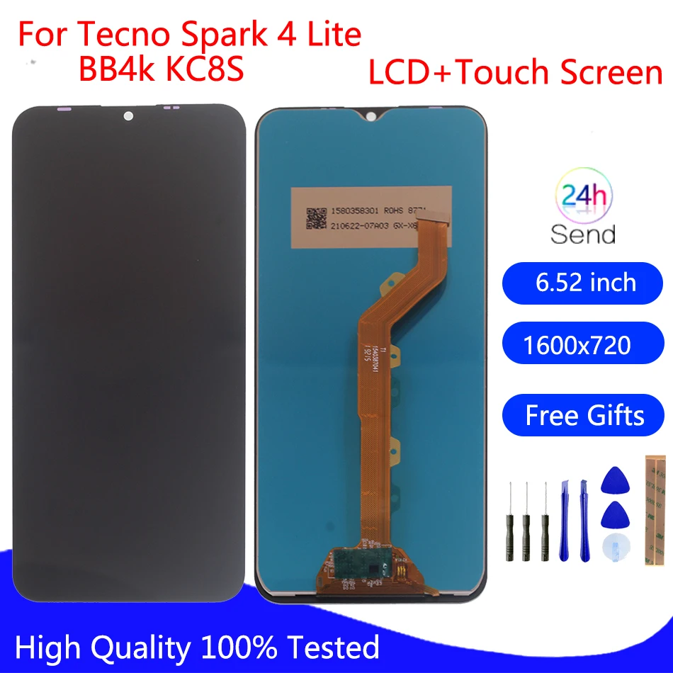 Pantalla LCD Original para Tecno Spark 4 Lite, montaje de digitalizador ...