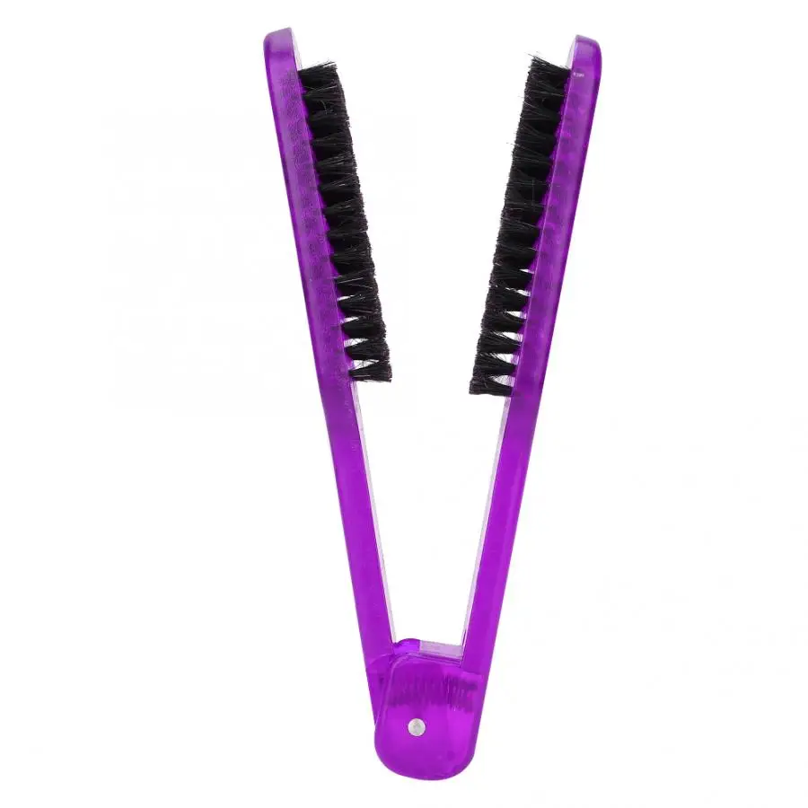 Hair Hairdressing Double Sided Brush Clamp Natural Anti-static Plywood ...