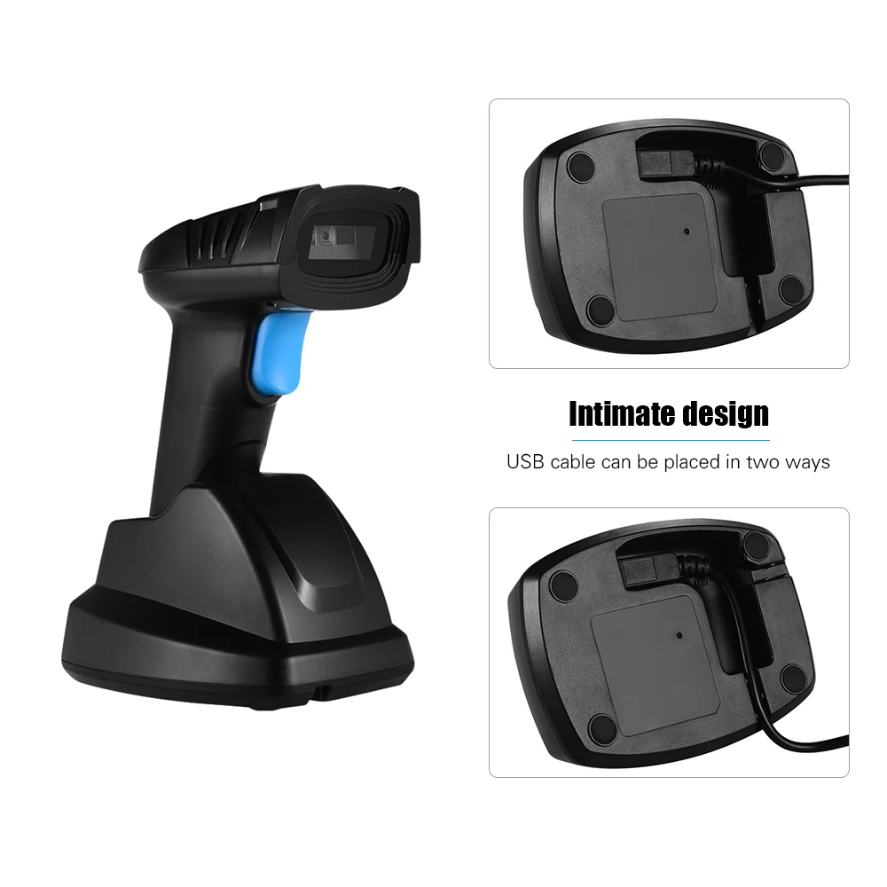 Aibecy 1D 2D QR Wireless Barcode Scanner Bar Code Reader with USB ...