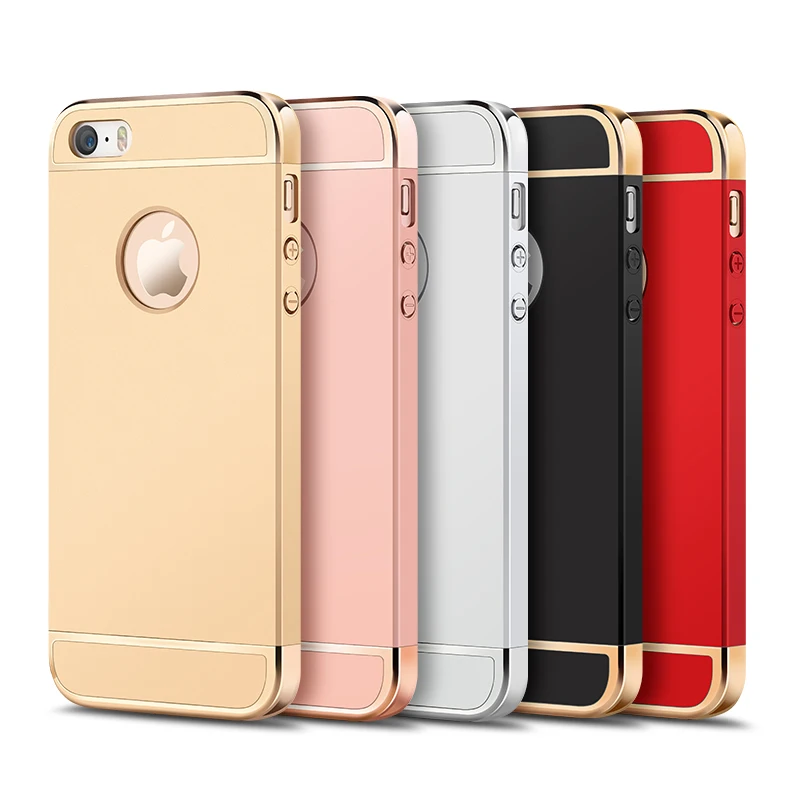 Luxury-Metal-Plating-Plastic-Hard-Case-For-iPhone-5-5S-5SE-6-6S-7-Plus ...