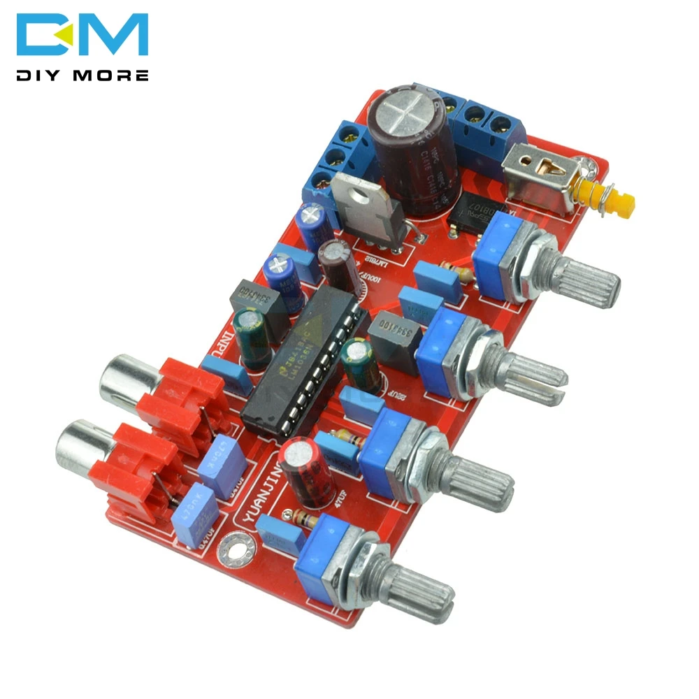 LM1036 Luxurious HIFI Amplifier Preamplifier Volume Control Tone Board ...