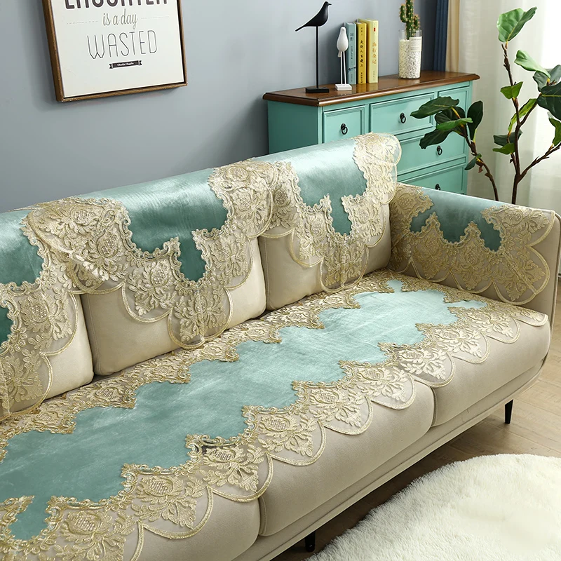 Three-dimensional Sofa Covers | Lace Sofa Covers Living Room - Style ...