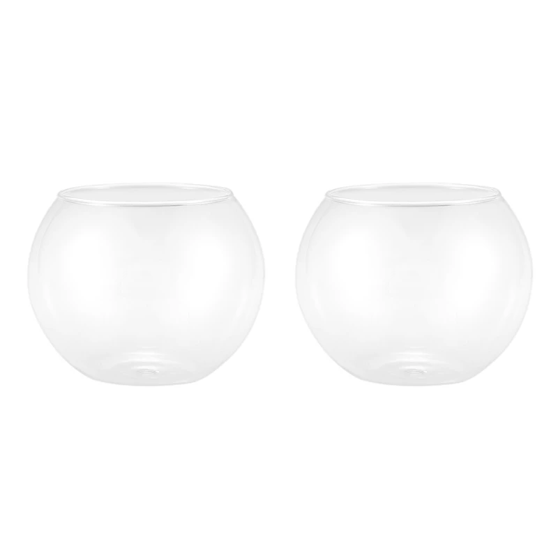 2X Round Sphere Vase In Transparent Glass Fish Tank|Vases| - AliExpress