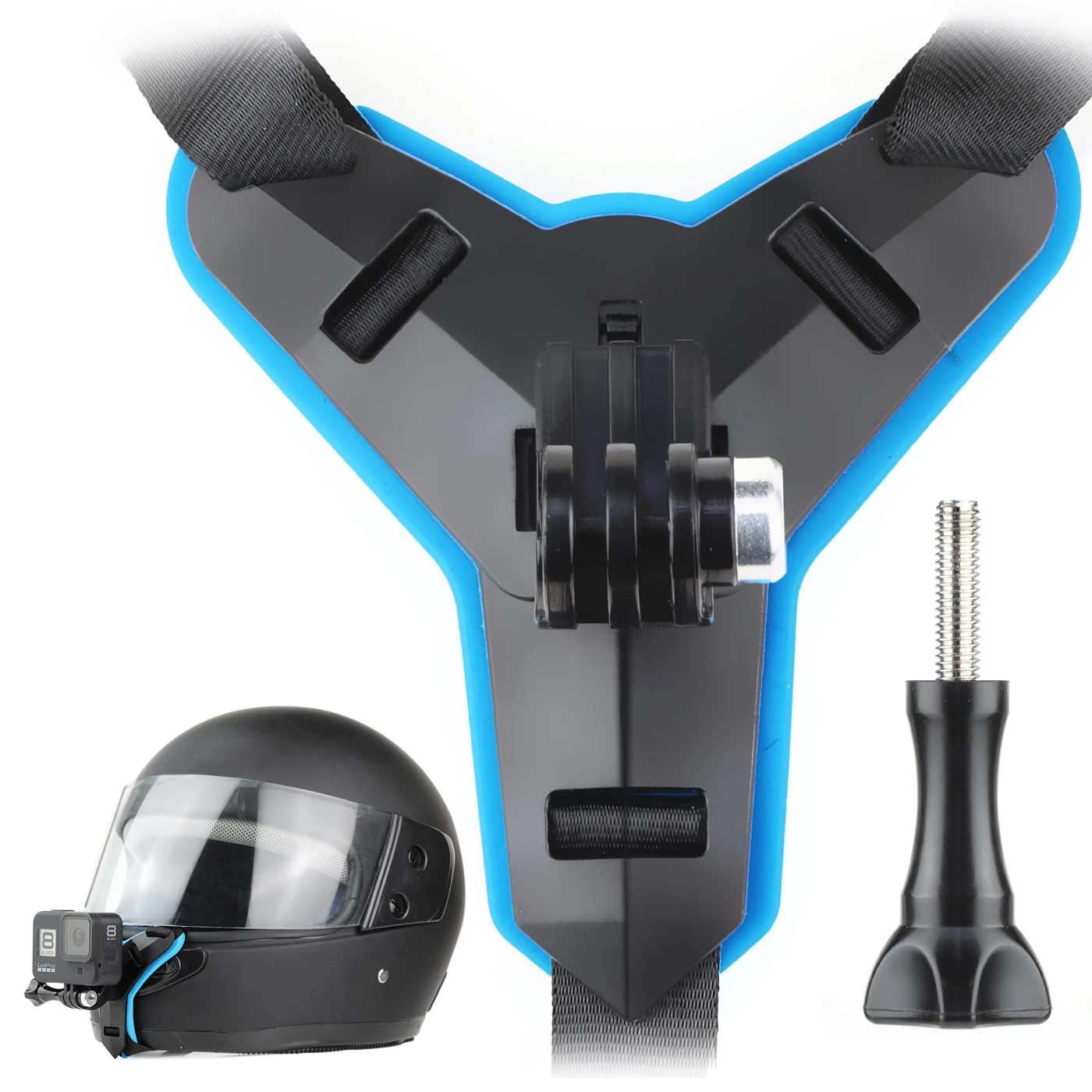 Motorcycle-Helmet-Front-Chin-Bracket-Holder-Fixed-Strap-Mount-for-GoPro ...