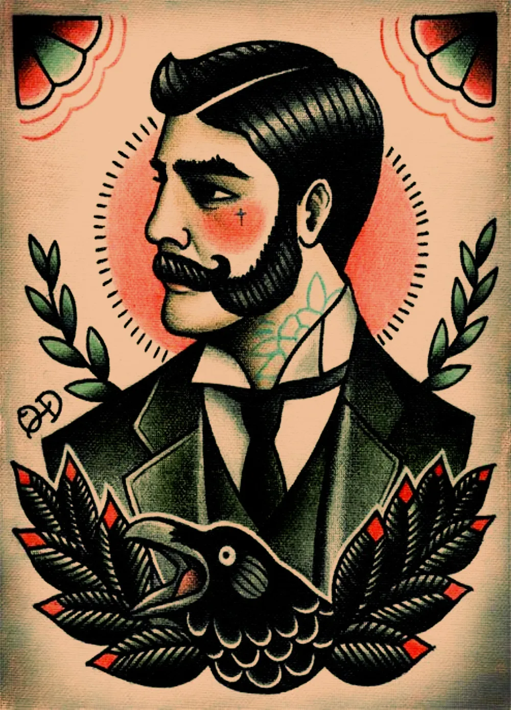 Traditional Barber Tattoo
