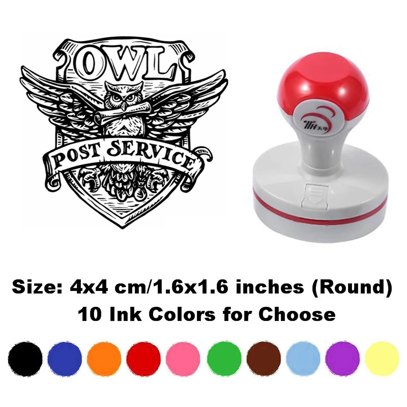 1 Pcs Magic Owl Post Service Self-inking Photosensitive Planner ...