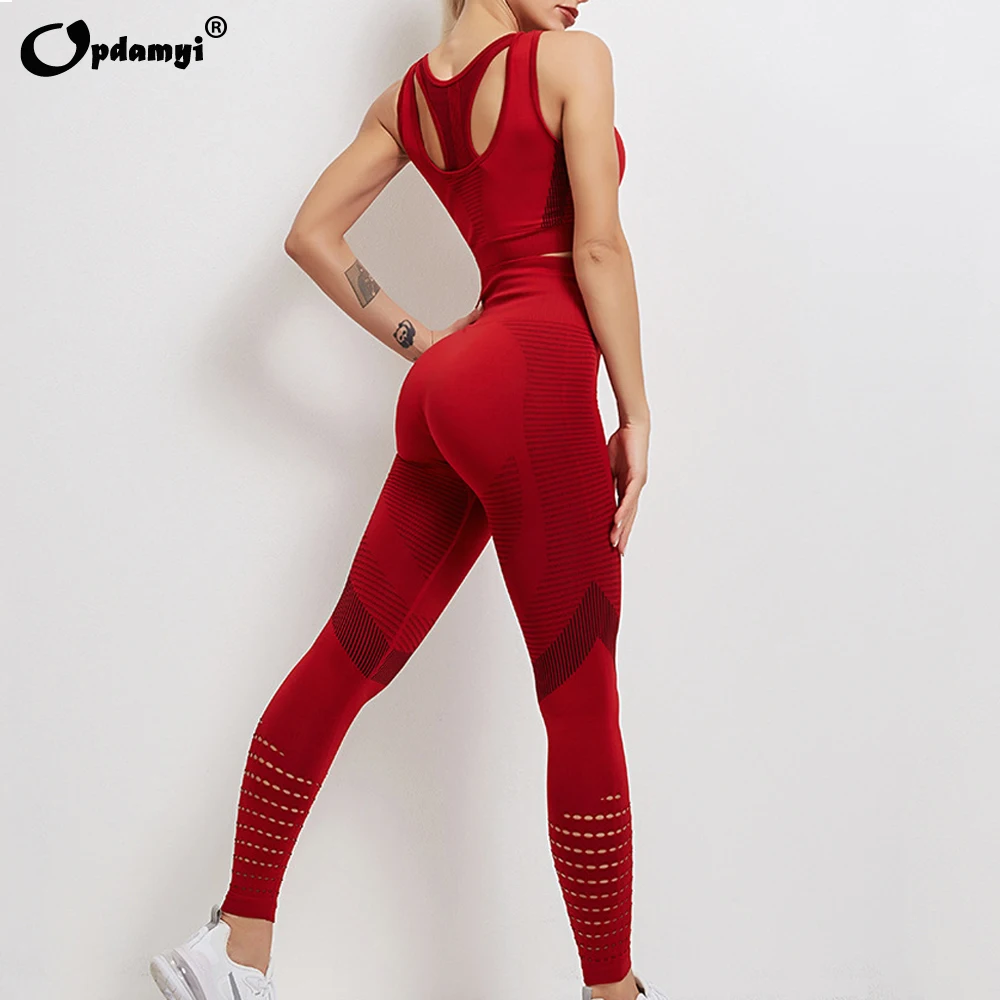 2021-New-Gym-Set-Workout-Clothes-for-Women-Sports-Bra-and-Leggings-Suit ...