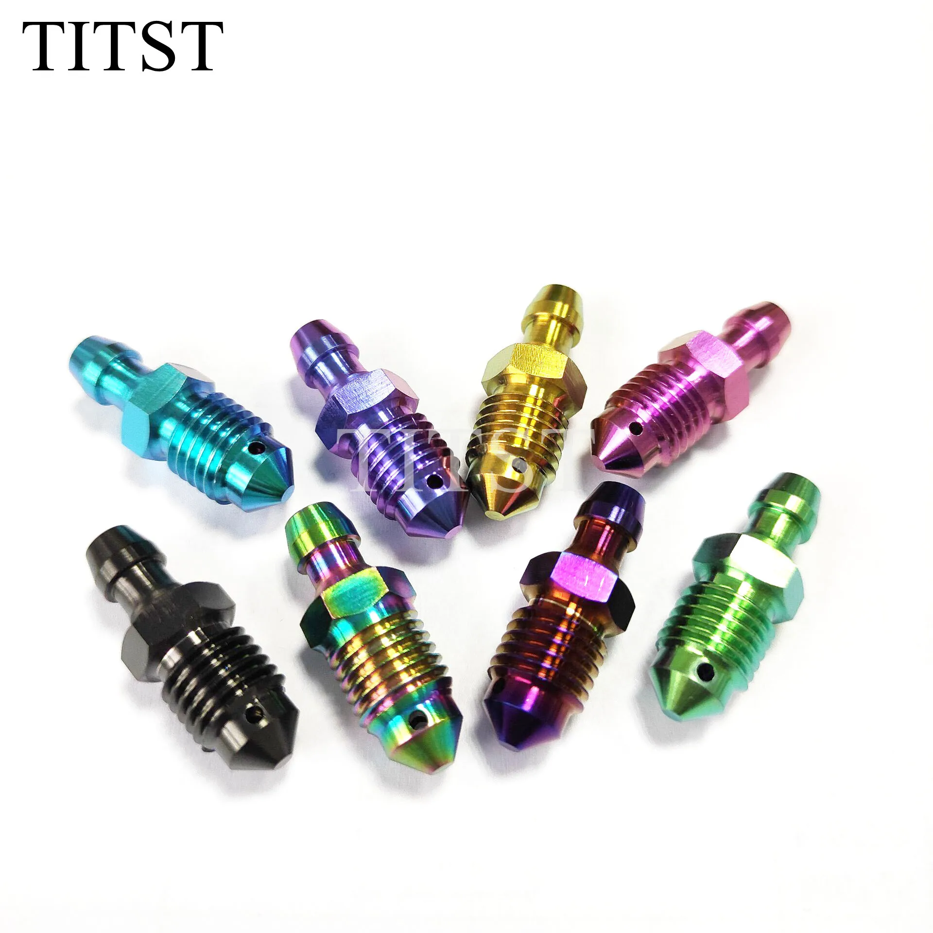 TITST-M6-M8-M10-Titanium-Banjo-Bolts-Bleed-Nipple-Air-Bleeder-Valve-for ...