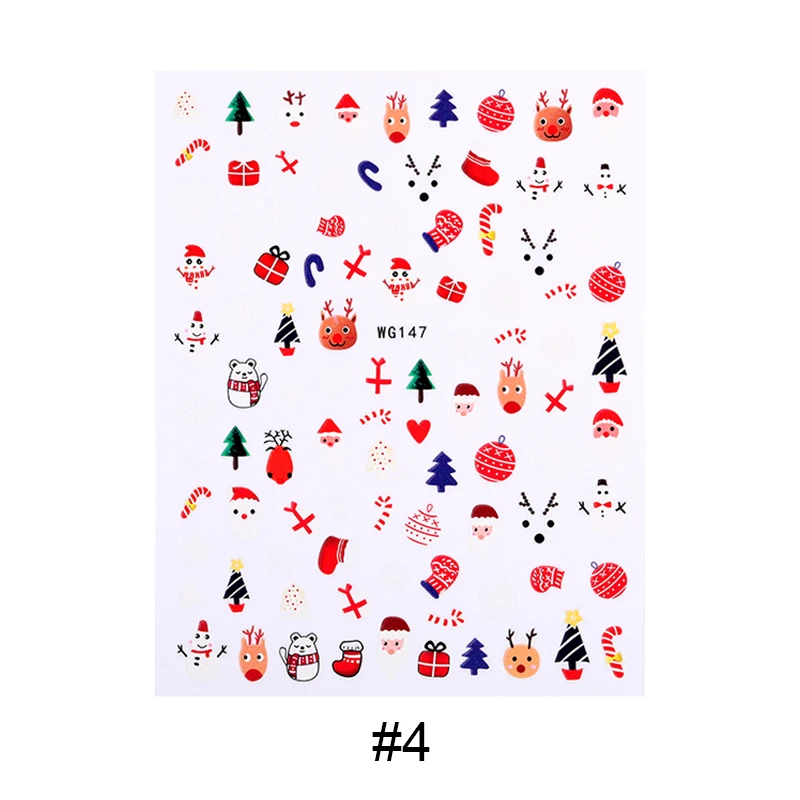 1 лист, смешанные узоры, Рождество, цветы, листья, новогодний фестиваль ...