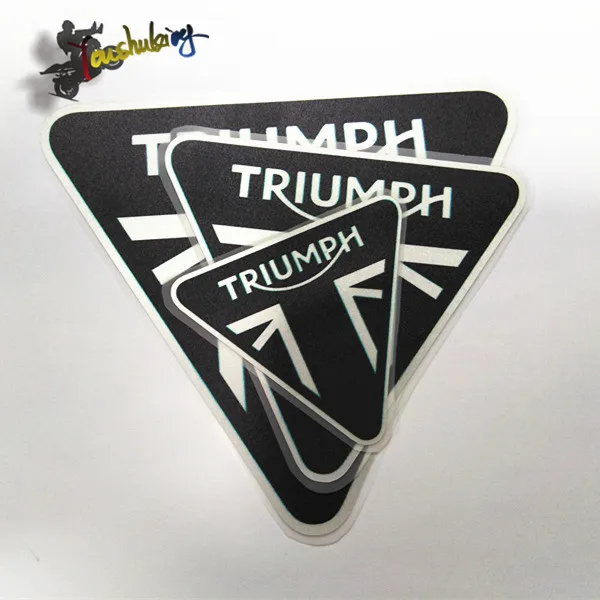 racing helmet 3m Set of stickers for triumph logo Motorcycle Fuel Tank ...