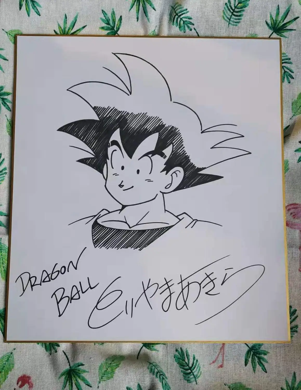 Hand Drawn Signed Toriyama Akira Autographed Shikishi Card Board Rare ...