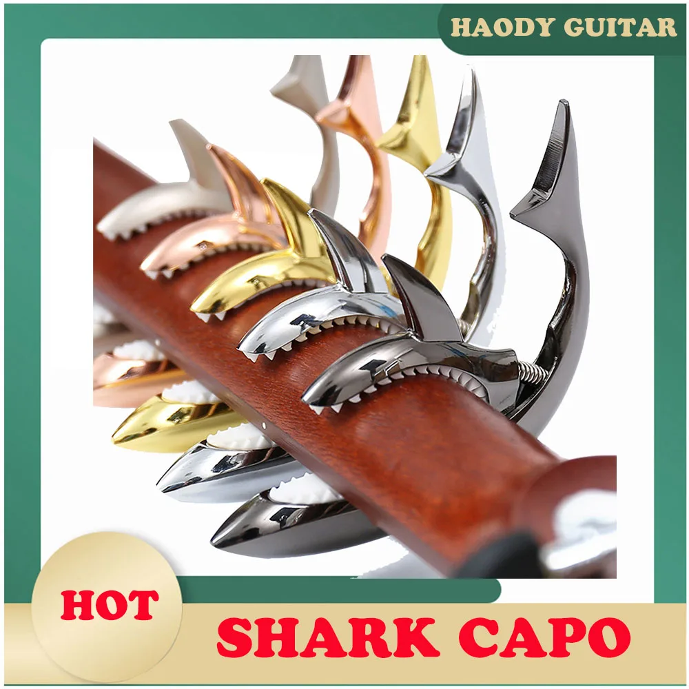 2021 nova guitarra capo shark capo para acessórios de guitarra acústica ...