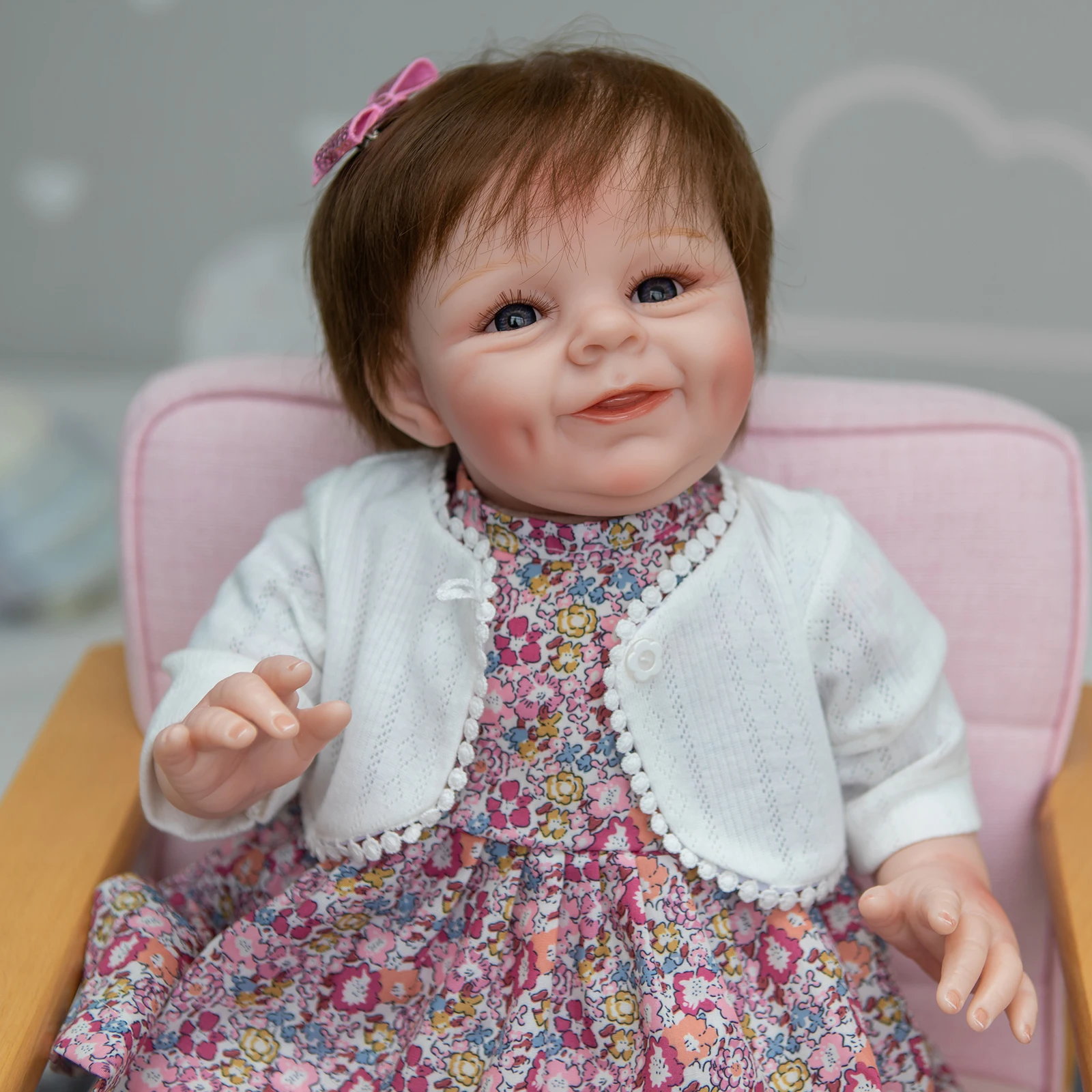 Baby Girl Smiling Face
