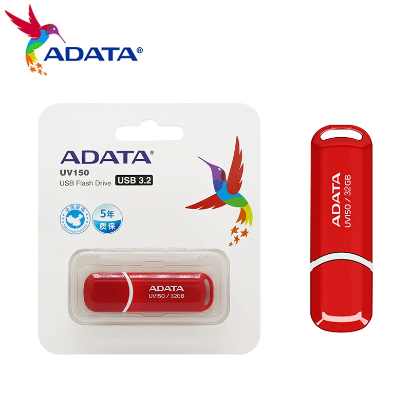 Adata Usb 3.2 Original Usb Flash Drive Uv150 High Speed Pen Drive 64gb ...