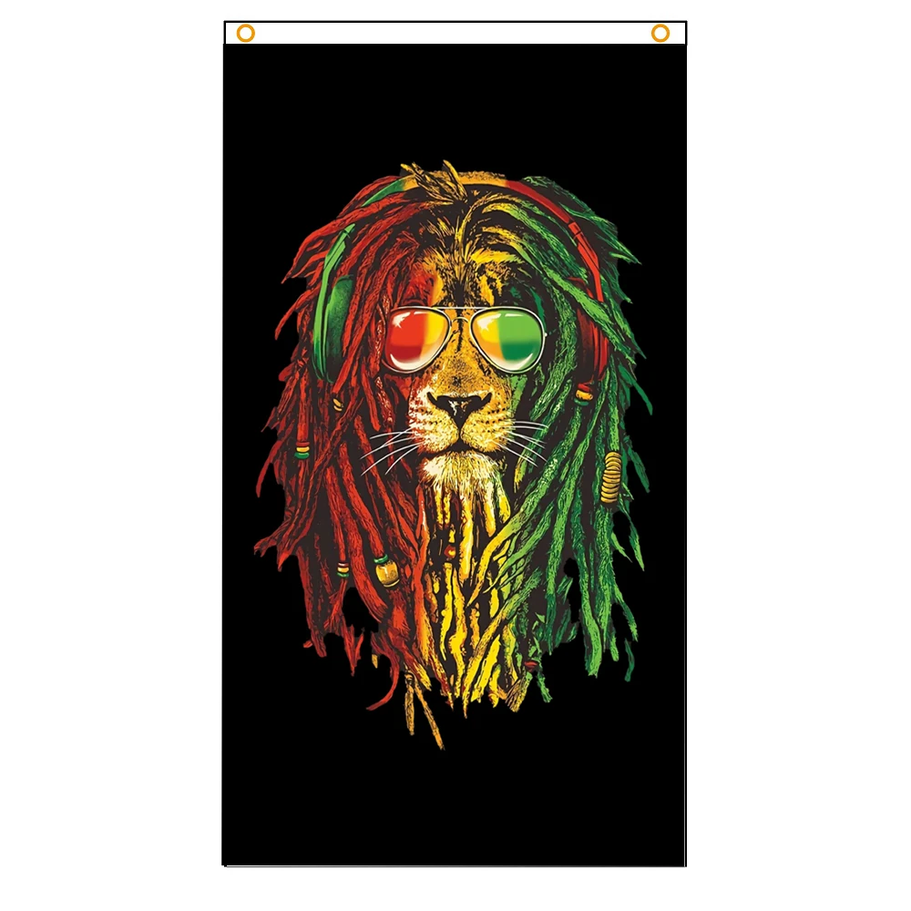 ELECTION 90x150CM Rasta Lion Flag Banner Reggae|Flags, Banners ...