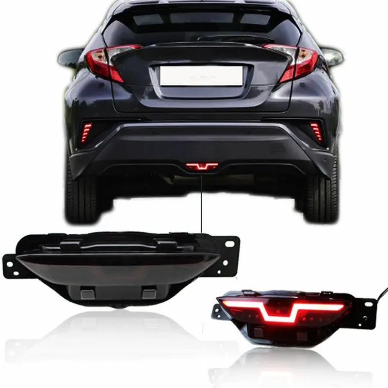 LED-Rear-Bumper-Tail-Brake-Light-For-Toyota-CHR-C-HR-2016-2022-Diffuser ...
