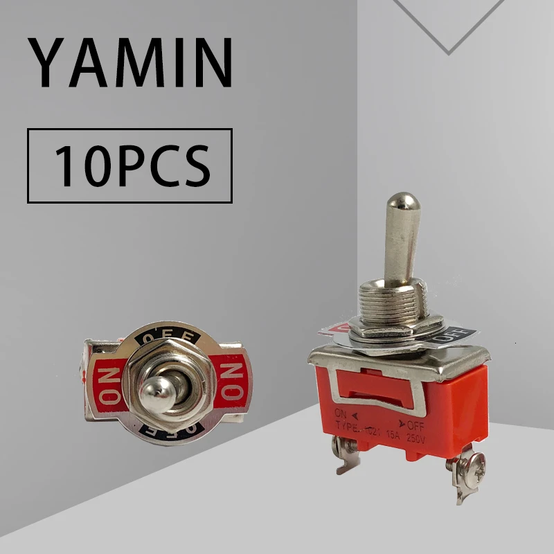 10pcs-Mini-12mm-Toggle-Rocker-Switch-6-Pins-2-Position-3-Position-ON ...