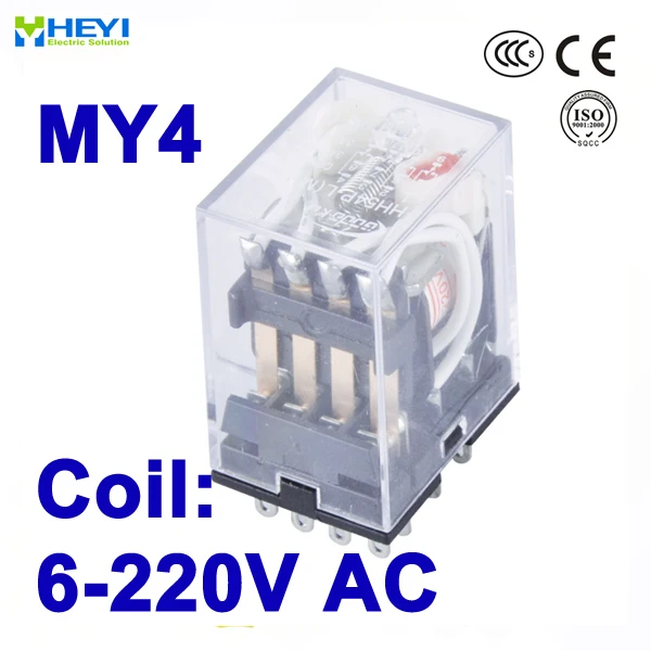 Hh54p Relay 6v-220v Ac Electrical Relay Series My4 General Power Relay - Relays - AliExpress