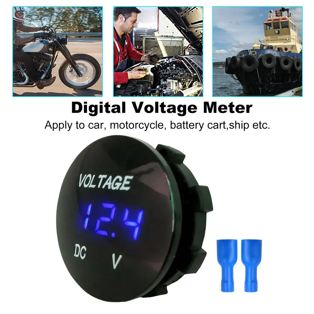 5-48V LED Display Digital Panel Voltmeter Electric Voltage Meter Volt ...