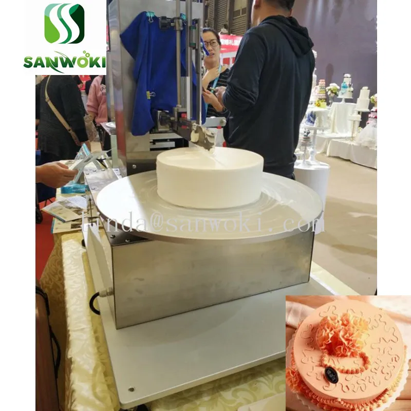 Automatic-cream-cake-rotating-maker-cake-printer-cake-cream-daubing ...