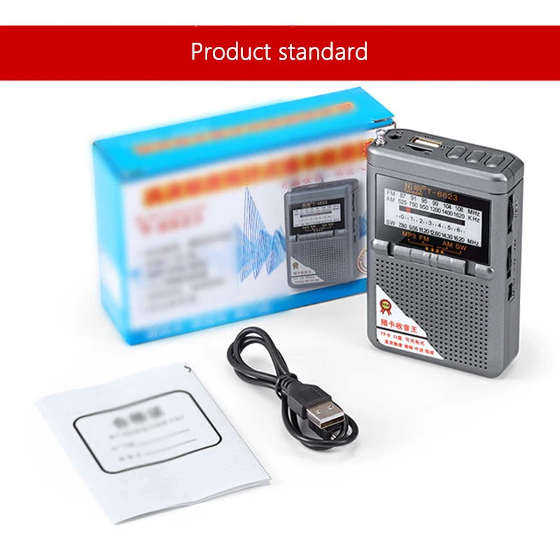 Full-Band-Radio-FM-AM-SW-Radio-World-Receiver-with-Display-Speaker-88 ...