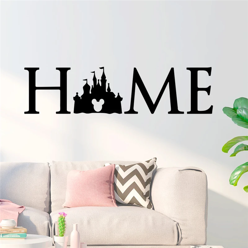Pegatinas de pared con logotipo de Castillo de princesa de disney ...