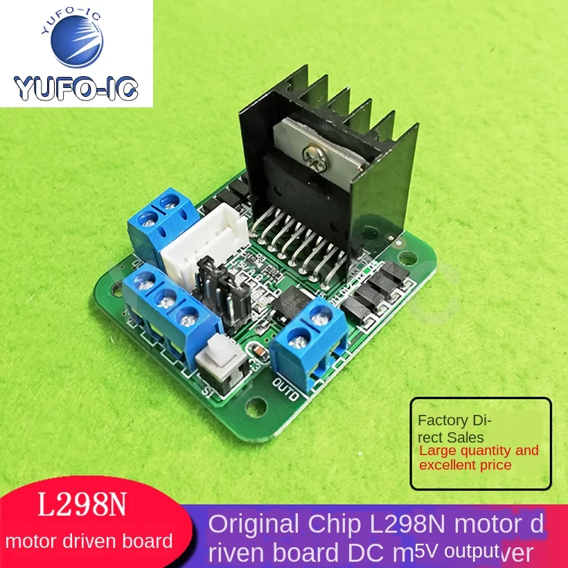 Free-Ship-1PCS-Original-Chips-L298N-Motor-Driver-Board-5V-Stepper-Motor ...